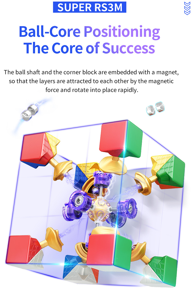 MoYu Super RS3M 3x3x3 Speed Cube Ball-Core Version_3x3x3_Cubezz.com ...